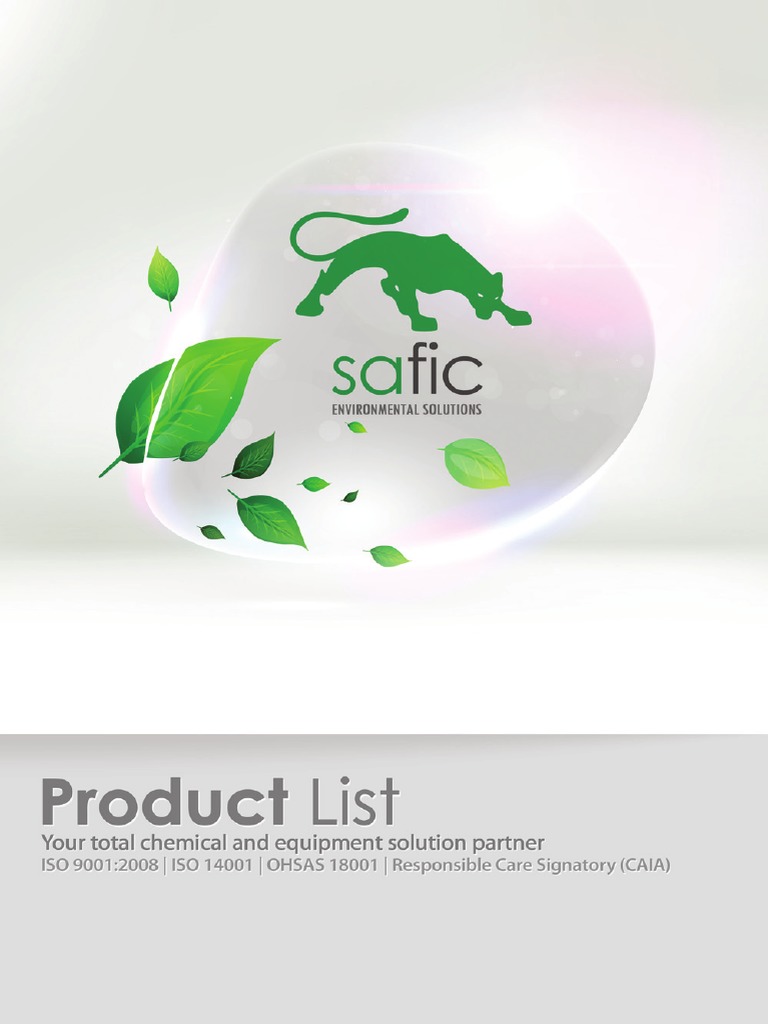 Safic Product Brochure | PDF