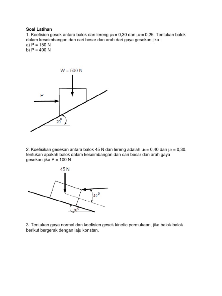 Soal Latihan Statika Struktur PDF | PDF | Sains & Matematika