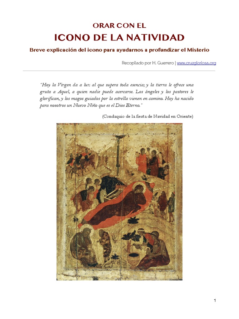 Oración y Significado del Icono de Natividad | PDF | María, madre de ...