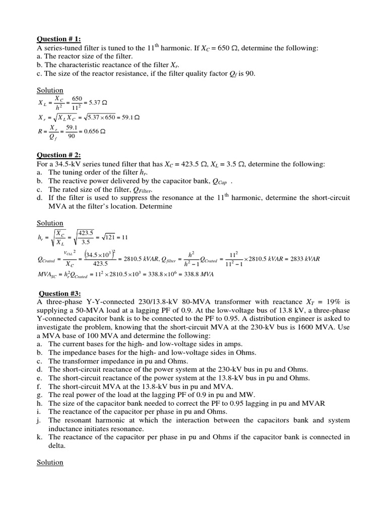 Resonance Examples | PDF | Capacitor | Electrical Impedance