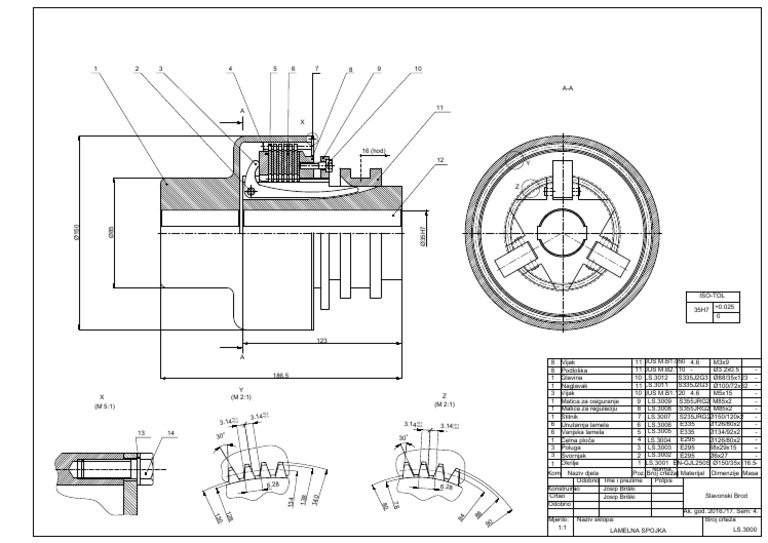 Sklop1.3 Lamelna Spojka SFSB | PDF