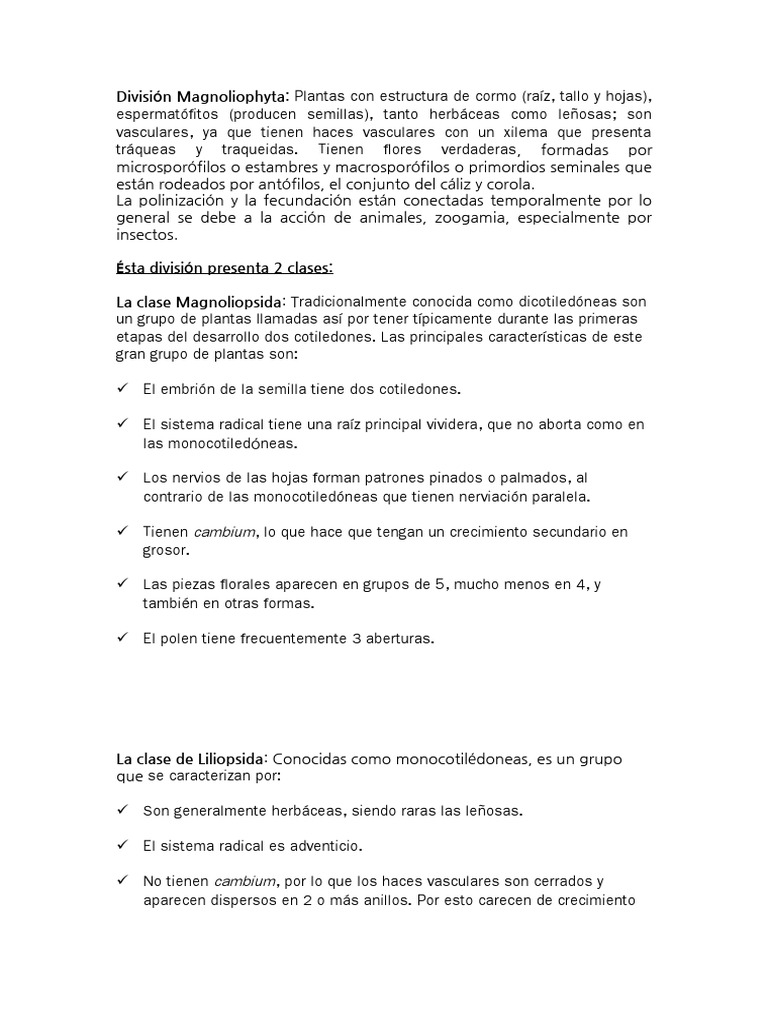 Sistema de Clasificacion de Cronquist 1981 | Fruta | Horticultura y ...