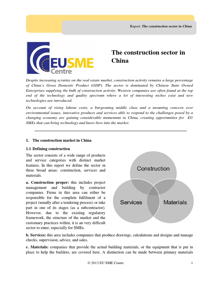 Report The Construction Sector in China PDF | PDF | Green Building | China