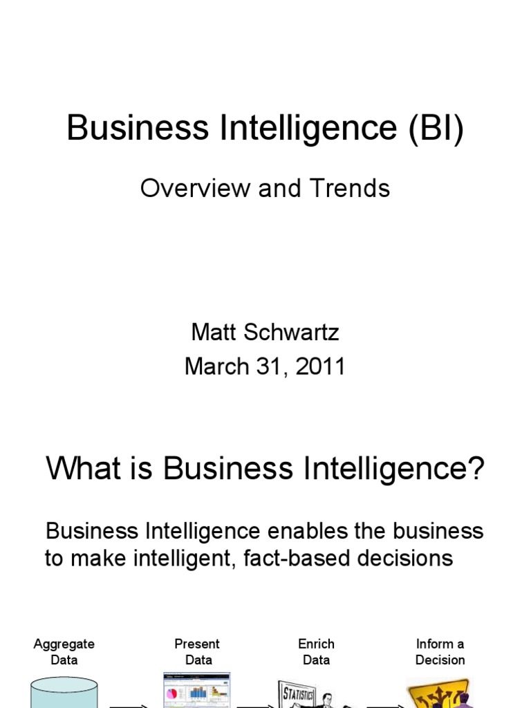 Business Intelligence Overview | PDF | Business Intelligence | Analytics