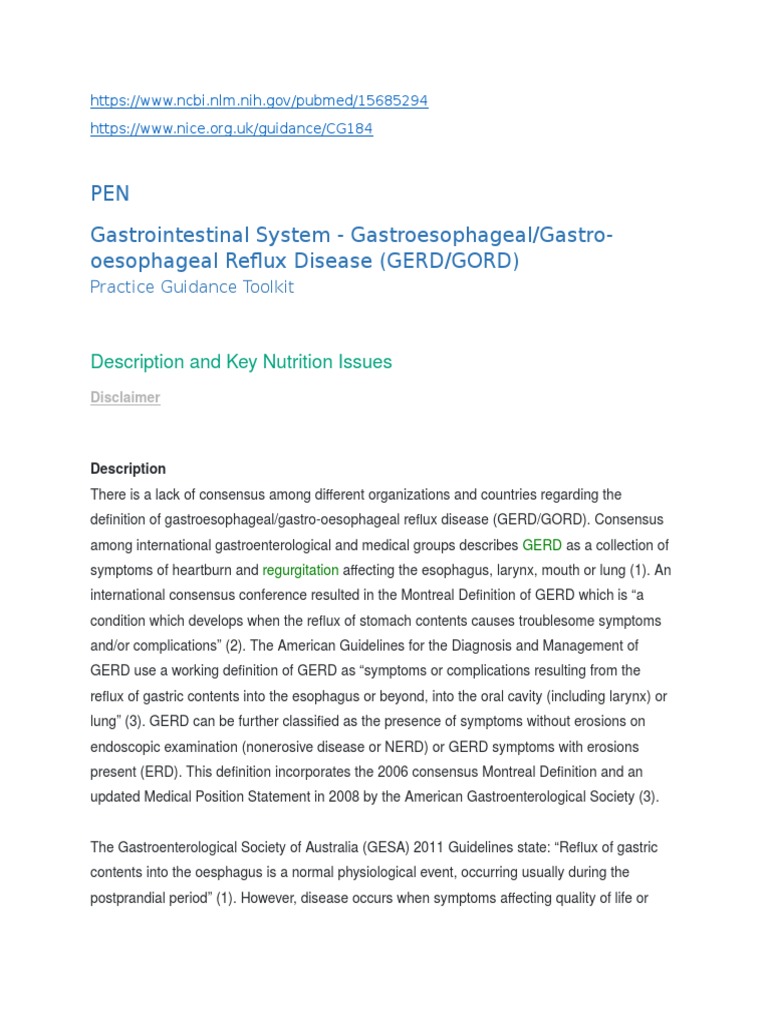 Gerd Info and Links | PDF | Gastroesophageal Reflux Disease | Heartburn