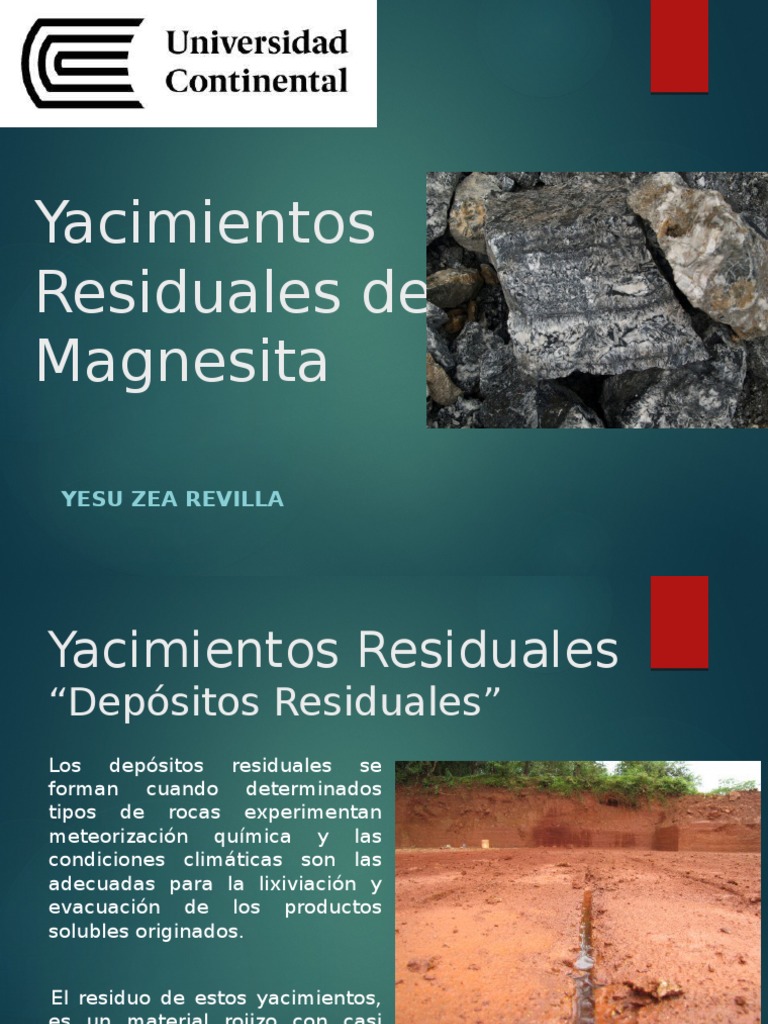 Yacimientos Residuales Magnesita | PDF | Roca (geología) | Meteorización