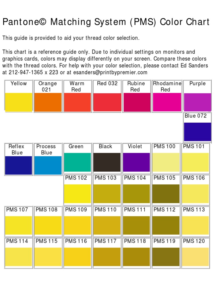 Pms Color Chart Green