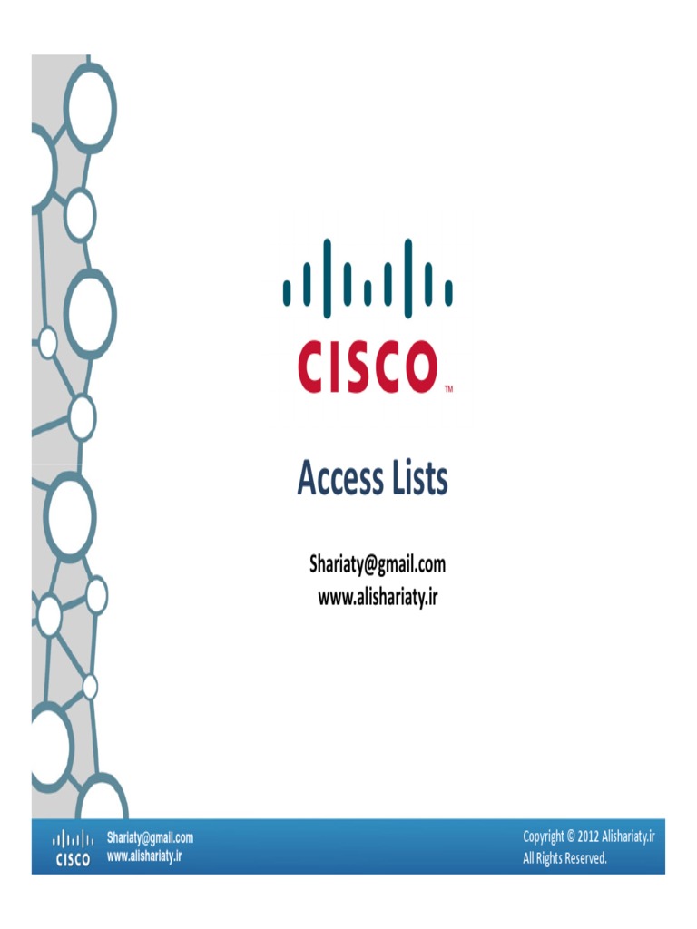 Access Lists Access Lists: WWW - Alishariaty.ir | PDF | Port (Computer ...