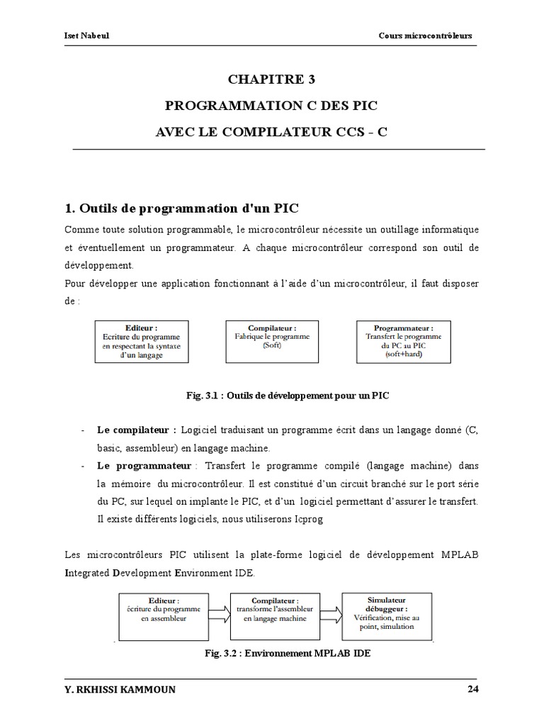 Chapitre 3 Programmation C Des Pic | PDF | C (Langage de programmation) | Assembleur