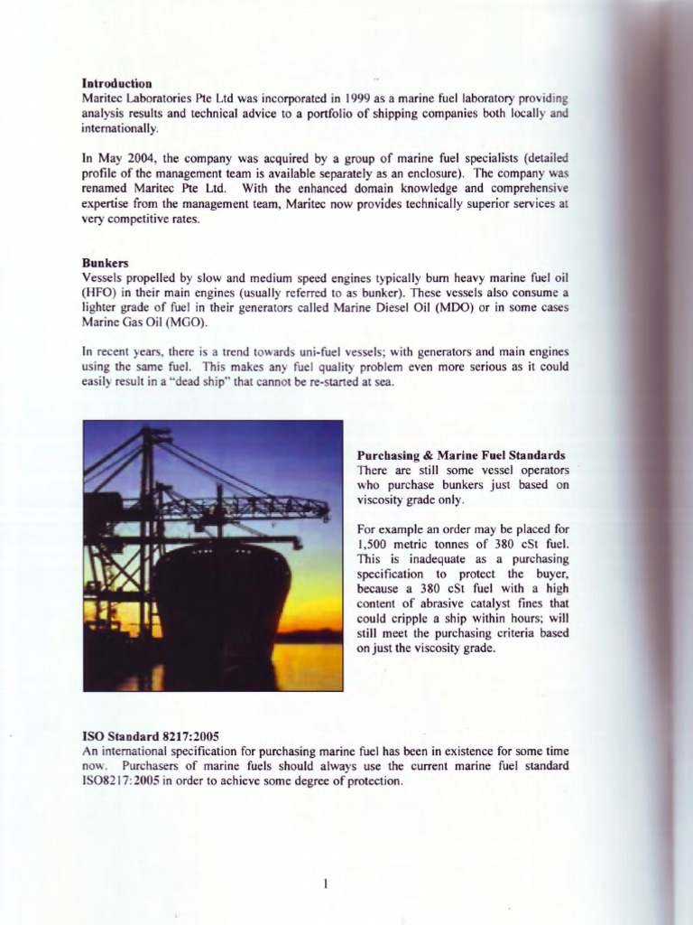 Maritec - Fuel Testing Programme | PDF | Viscosity | Fuels