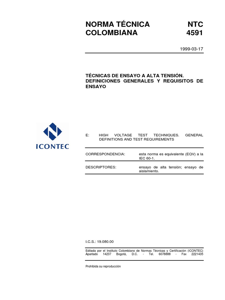 NTC 4591 PDF | PDF | Medición | Humedad