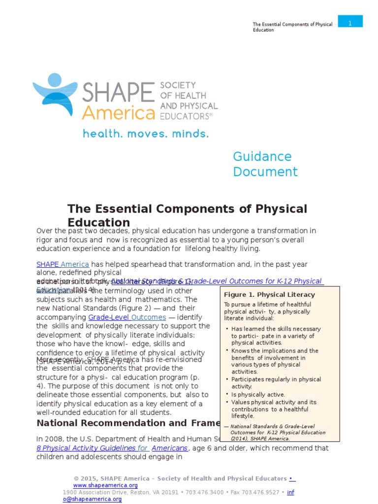 The Essential Components of Physical Education | PDF | Educational ...