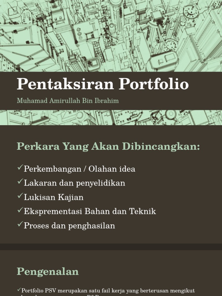 Panduan Pentaksiran Portfolio PSV | PDF