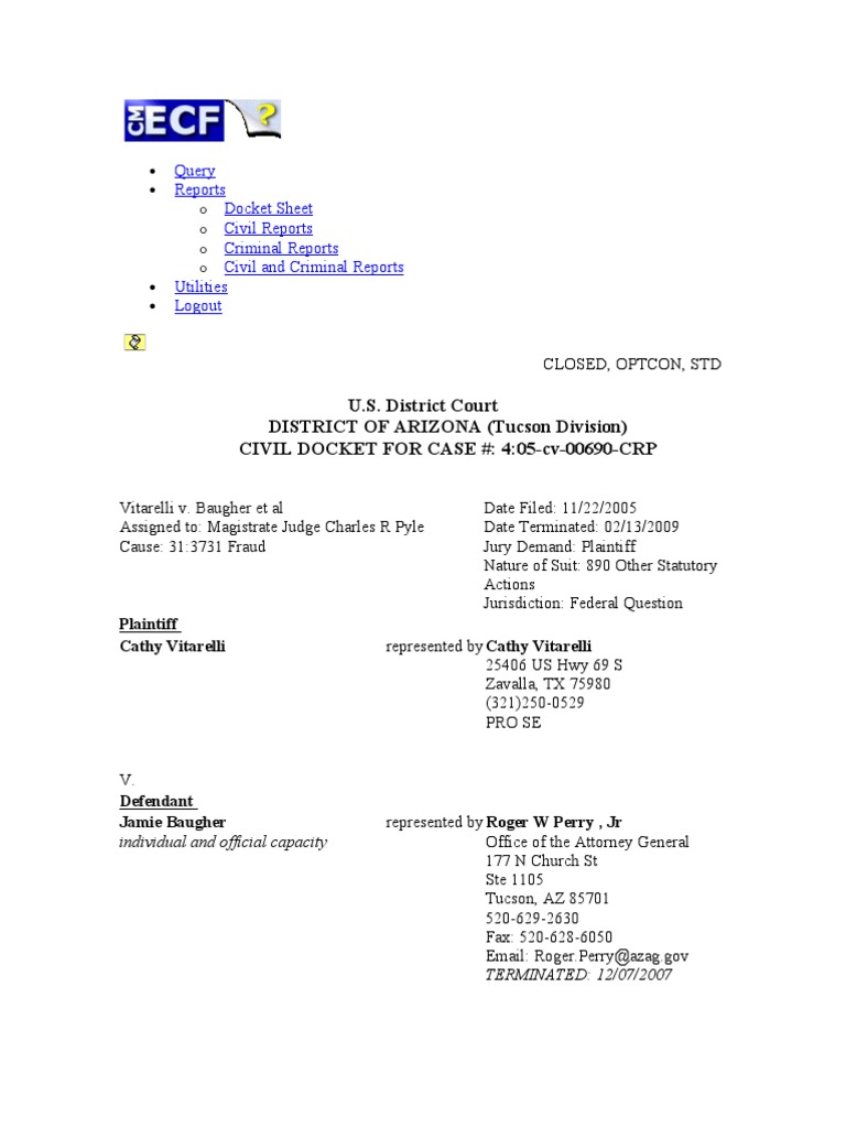 AZ Child Custody Case Vitarelli Cathy | PDF | United States Magistrate ...