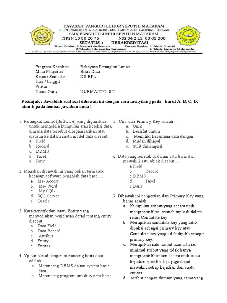 Membuat Basis Data | PDF
