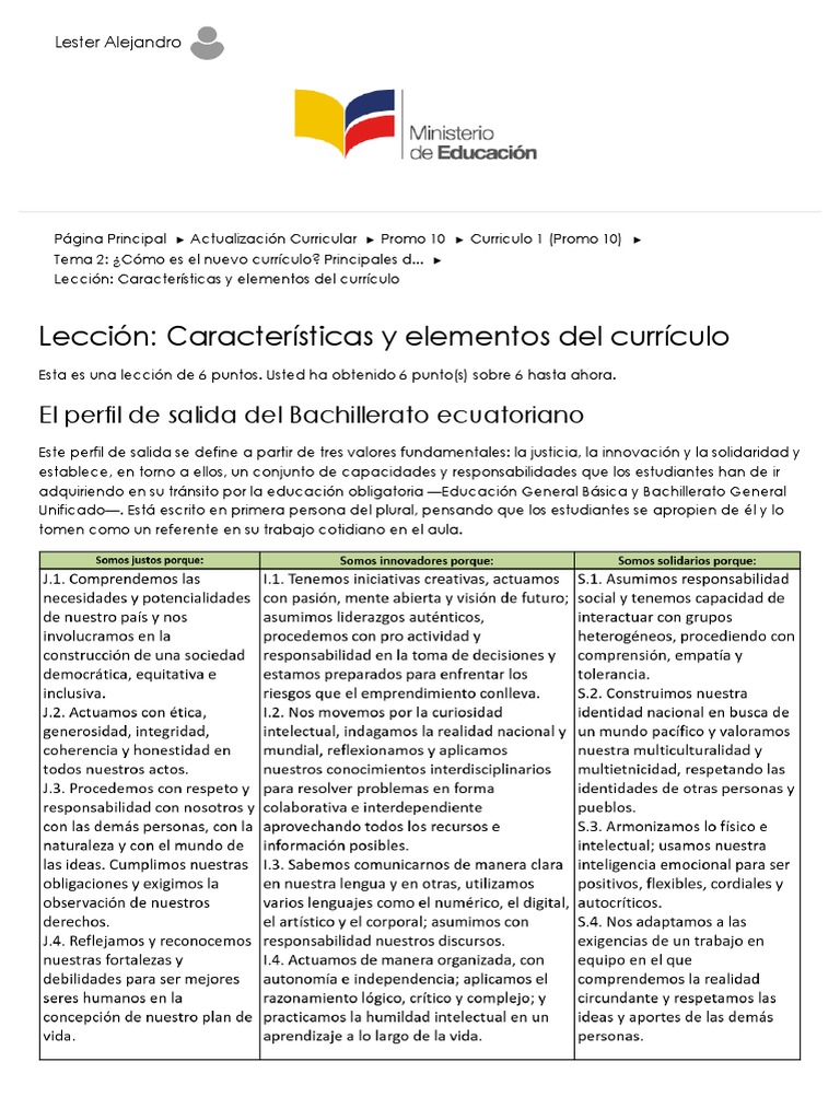 Curriculo 1 (Promo 10)_ Lección_ Características y Elementos Del ...