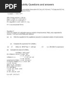 Titration Questions and Answers | PDF | Titration | Chemistry