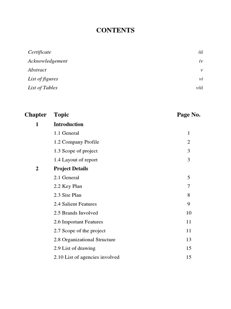 Certificate III Acknowledgement IV V List of Figures VI List of Tables ...