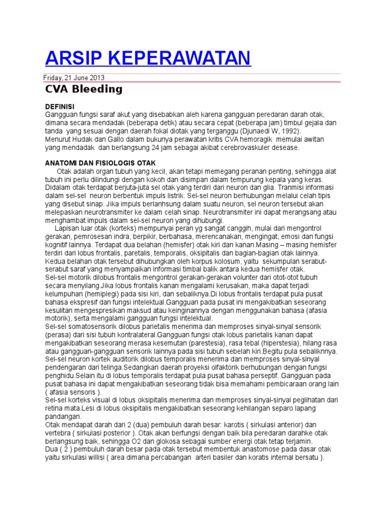 LP Cva Bleeding | PDF
