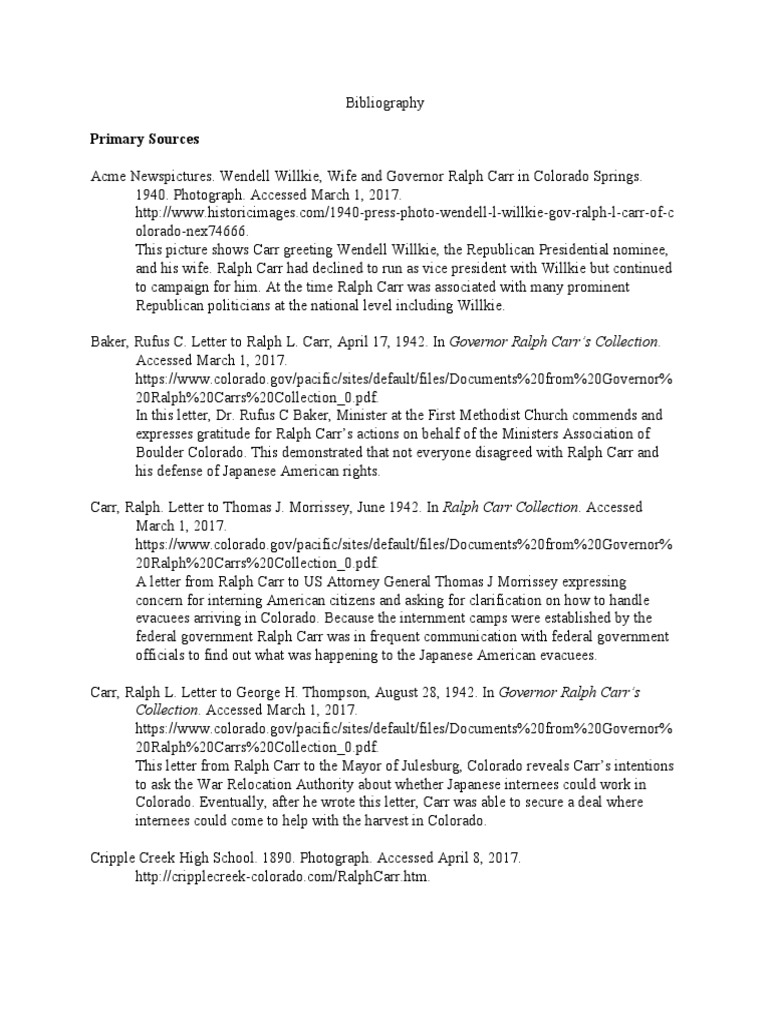 NHD Final Bibliography | PDF | Internment Of Japanese Americans | Unrest