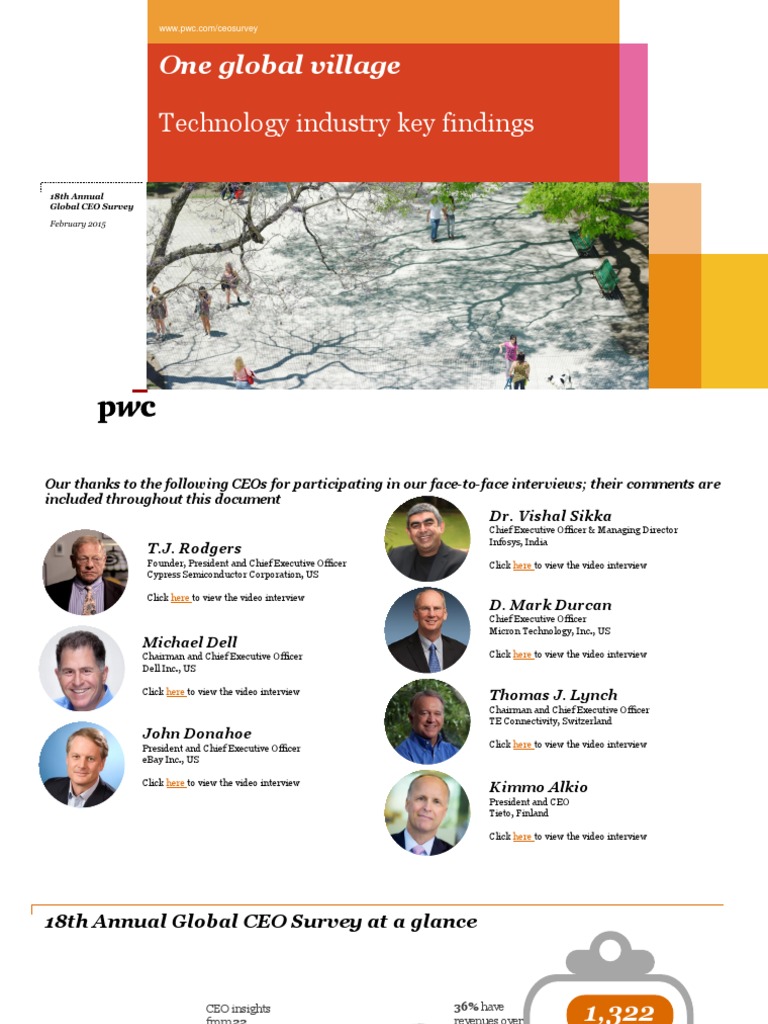 One Global Village: Technology Industry Key Findings | PDF ...