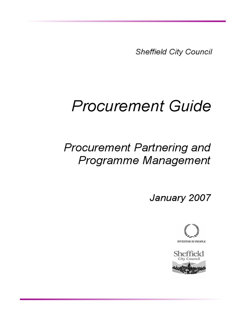 Procurement Guide | Procurement | Specification (Technical Standard)