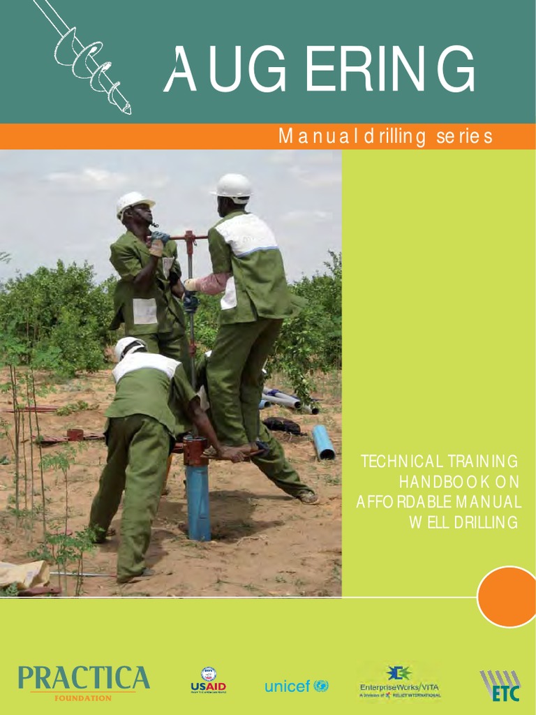 Auger Manual Drilling PRACTICA EN PDF | PDF | Casing (Borehole) | Water