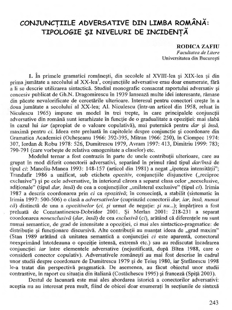 Conjunctiile Adversative BD 560792 P | PDF