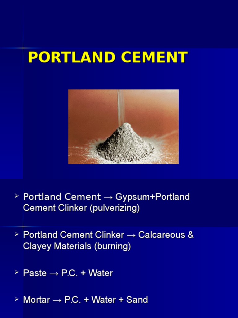 Portland Cement | Download Free PDF | Concrete | Cement