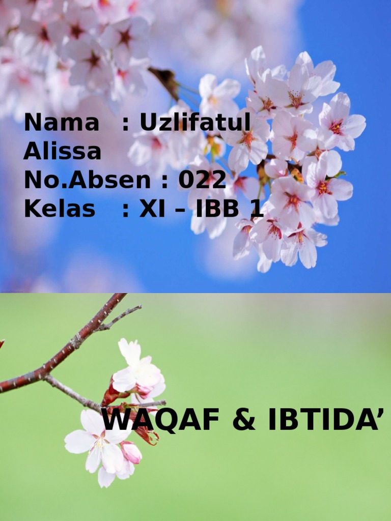 Waqaf&Ibtida' | PDF