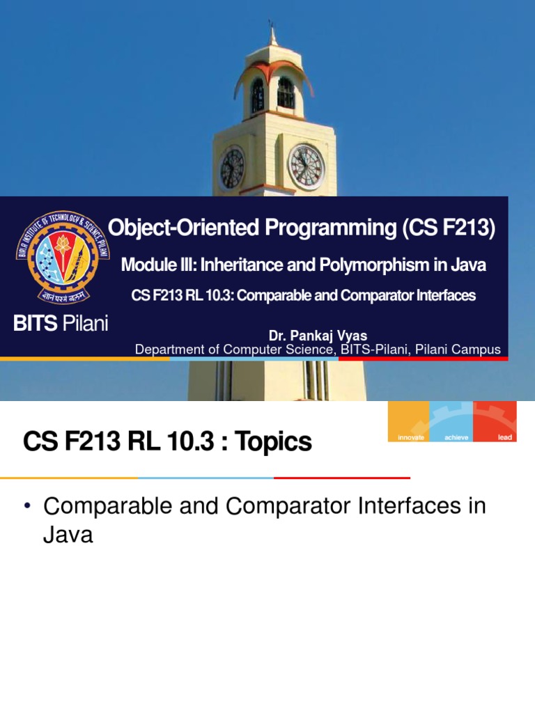Object Oriented Programming Cs F213 Bits Pilani Pdf Method