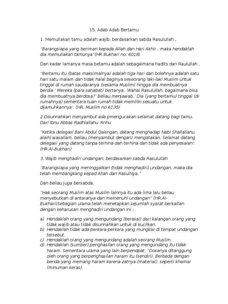 15.adab Adab Bertamu | PDF