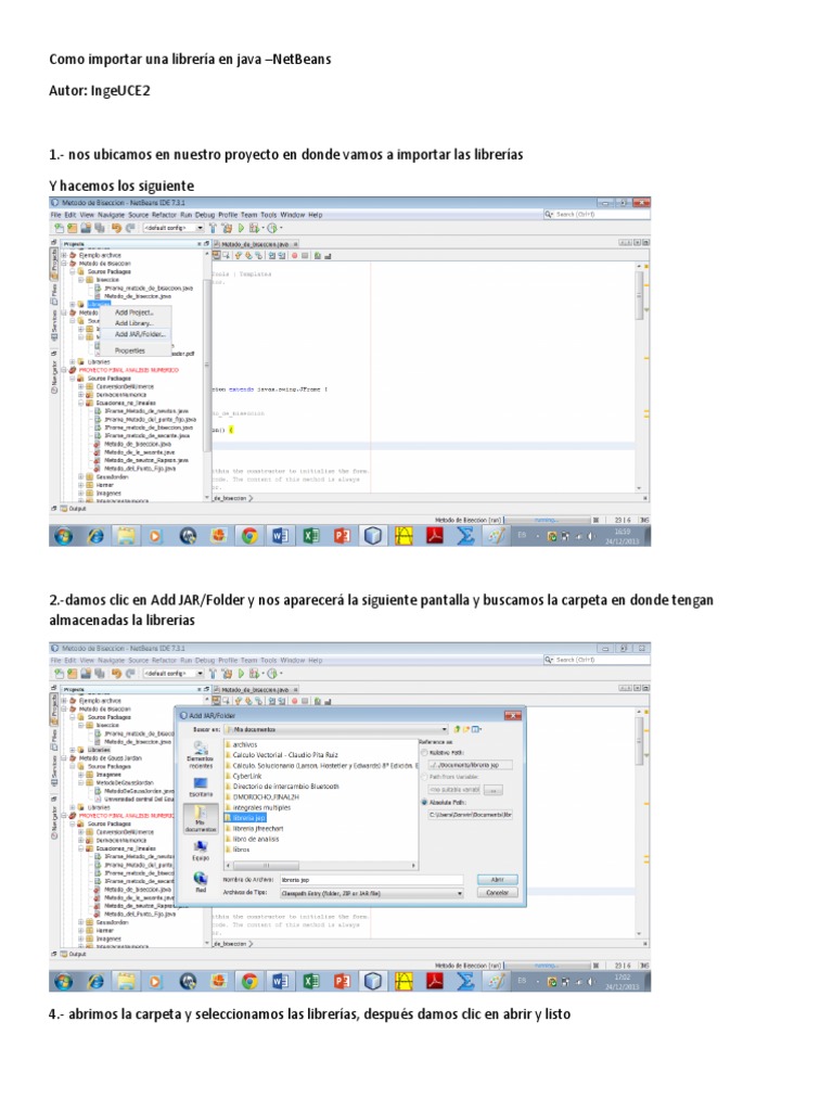 Como Importar Una Librería en Java | PDF