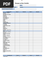 Front Desk Checklist: Description of Tasks (Y/N) | PDF | Business