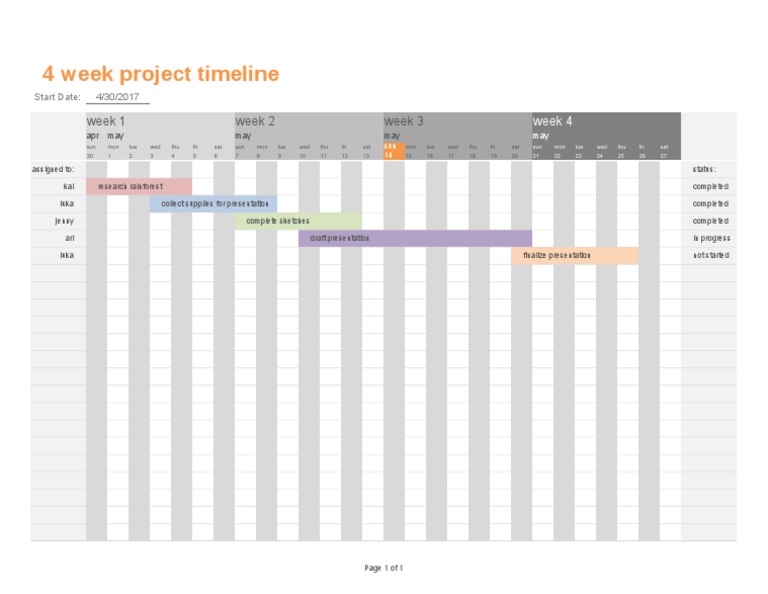 Project Timeline | PDF