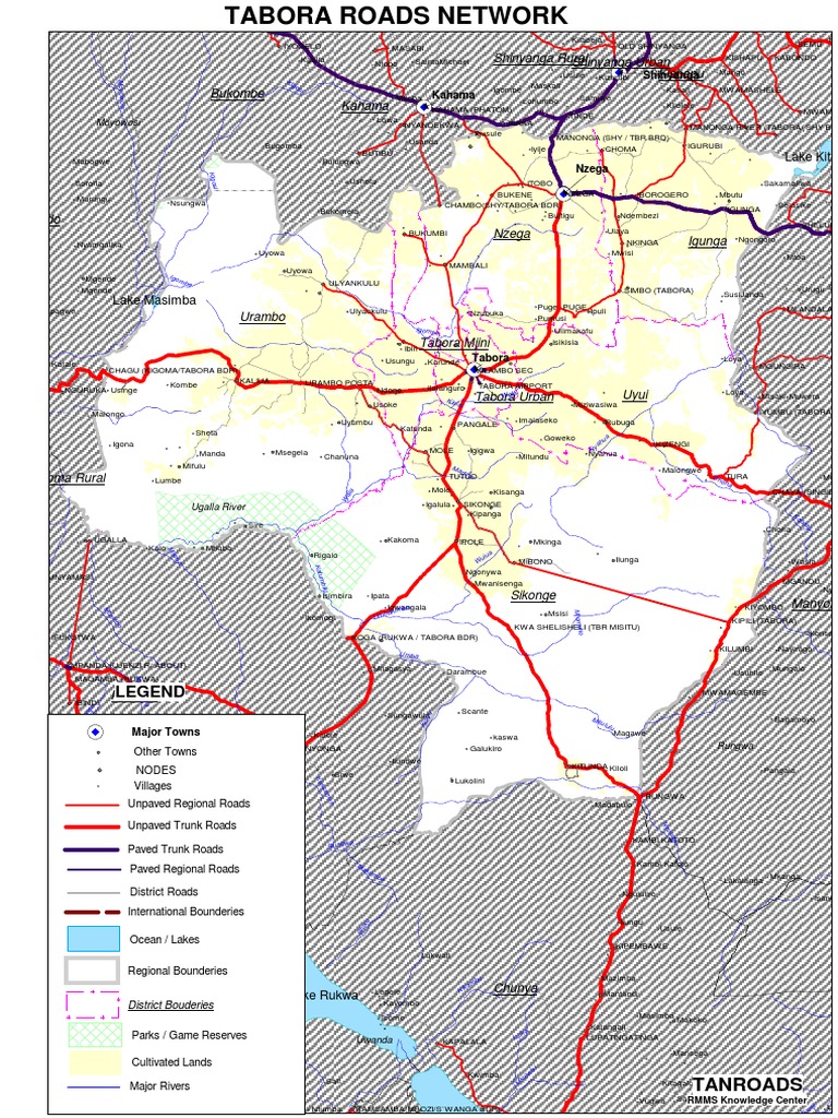 Tabora Roads Network | PDF | Transport