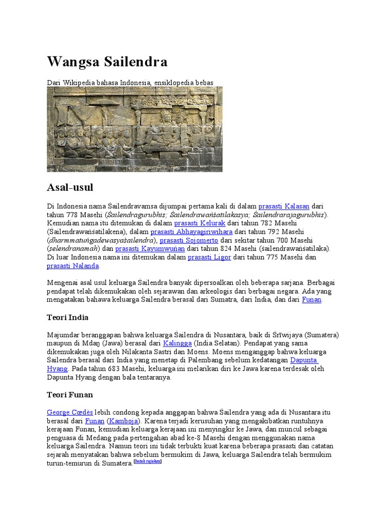 Dinasti Syailendra | PDF