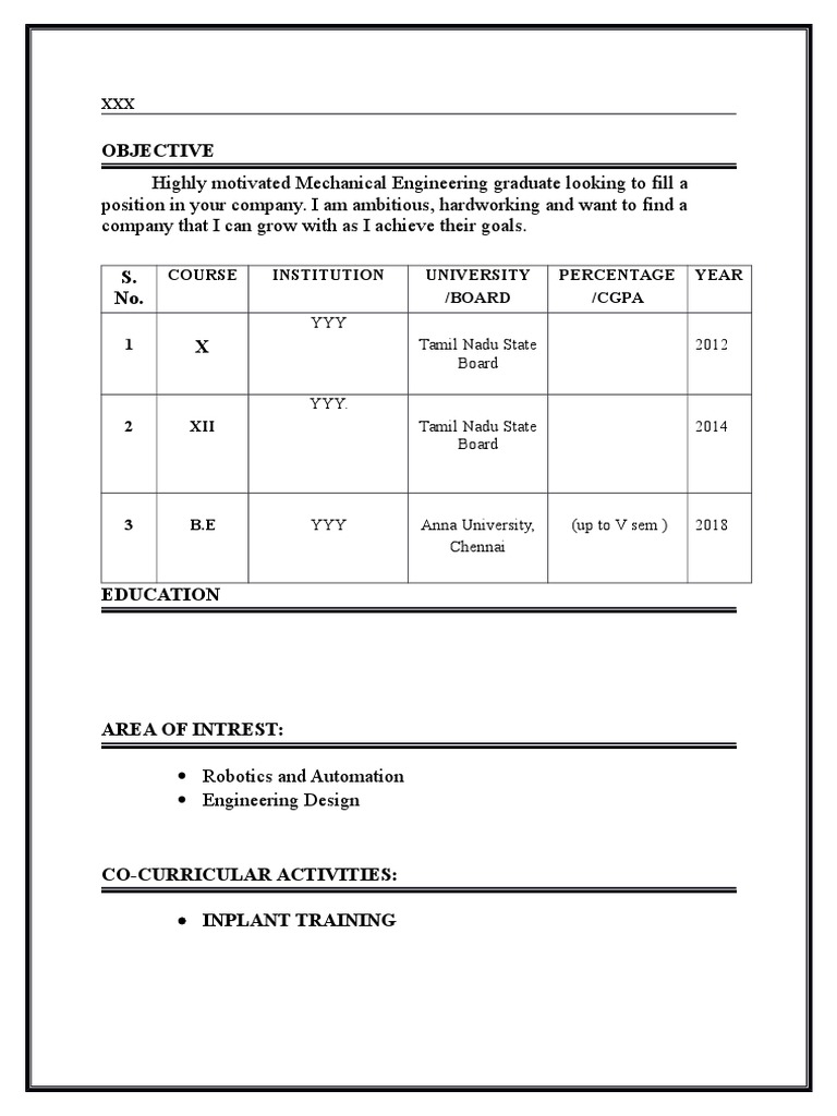 CV Sample | PDF