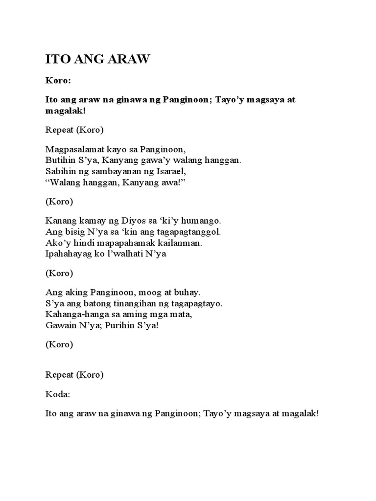 Ito Ang Araw | PDF