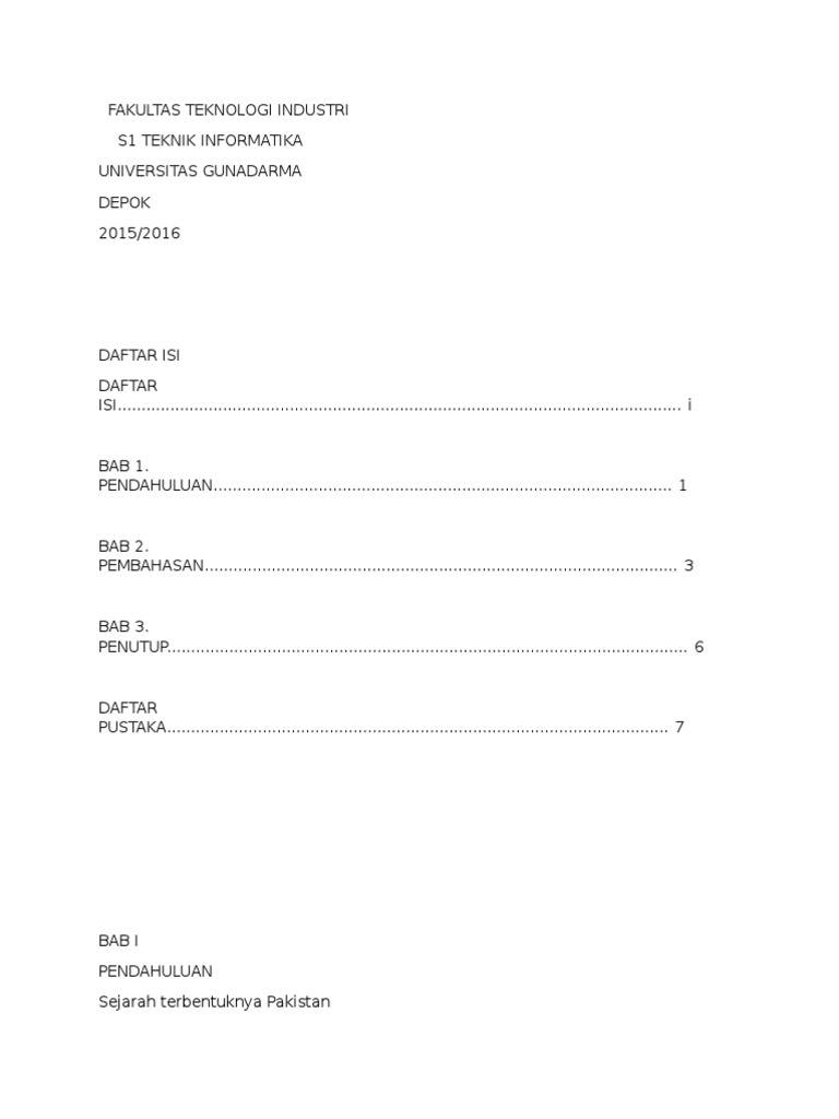 Sejarah Pakistan | PDF