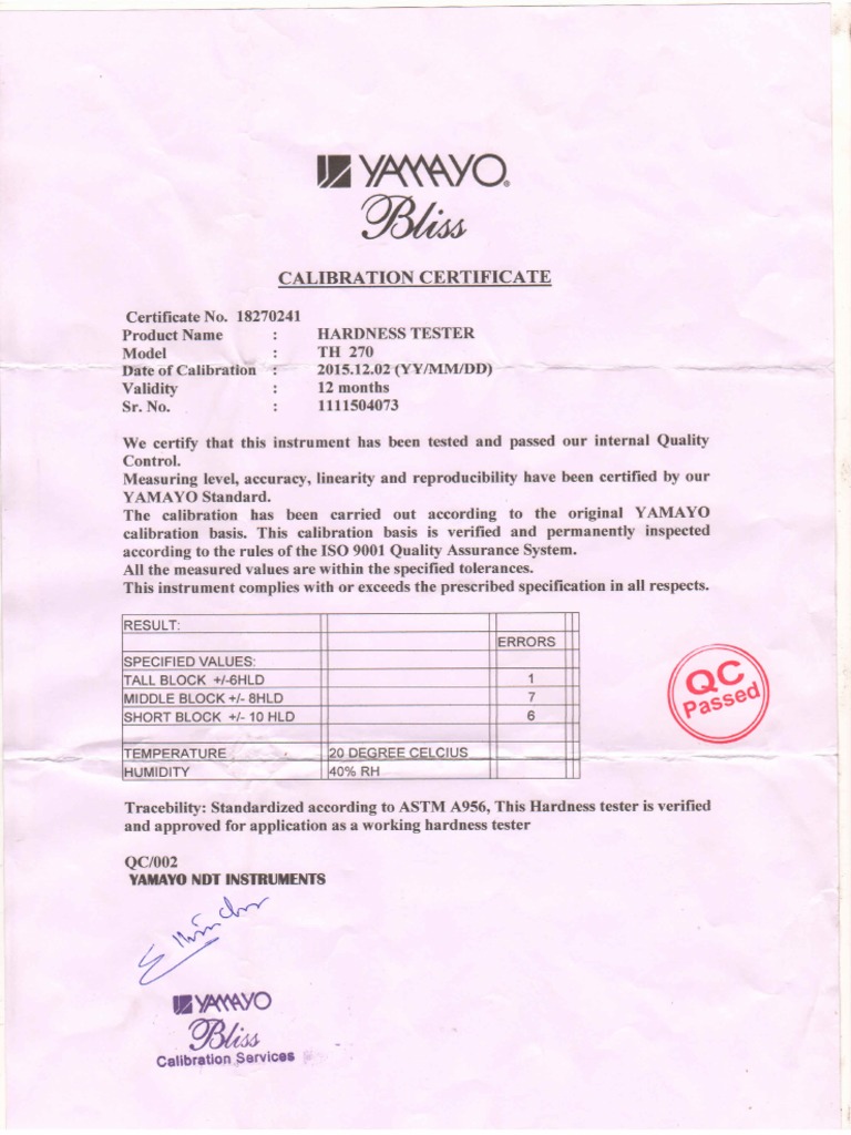 Hardness Certificate | PDF