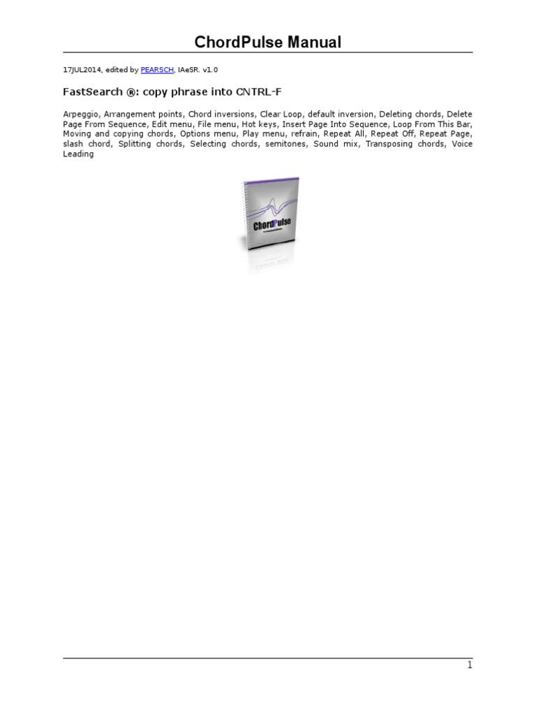 Chordpulse 2 2 Manual | PDF | Chord (Music) | Tempo