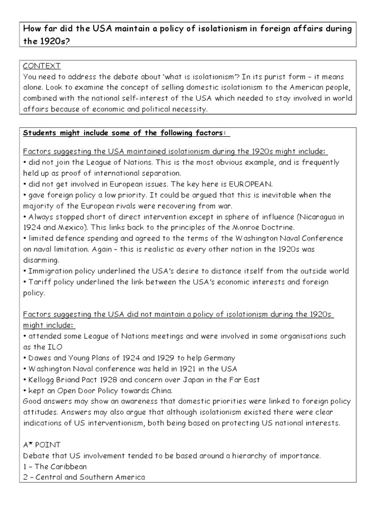 Isolationist in 20s - Q2 | PDF | Politics