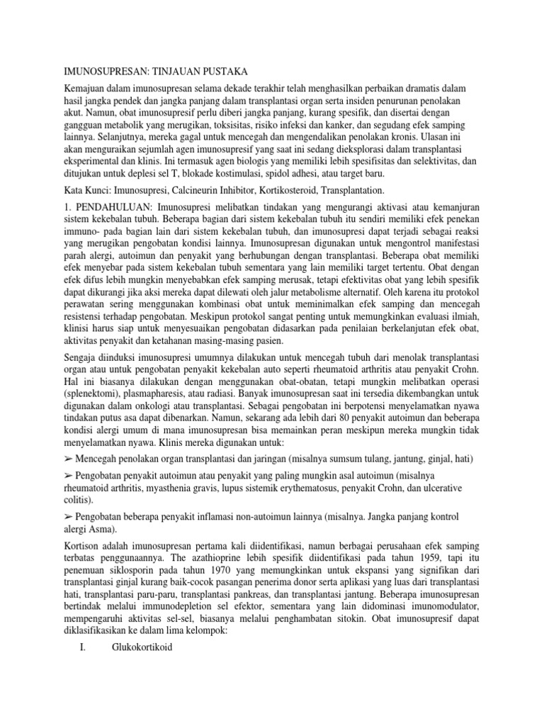 IMUNOSUPRESAN | PDF