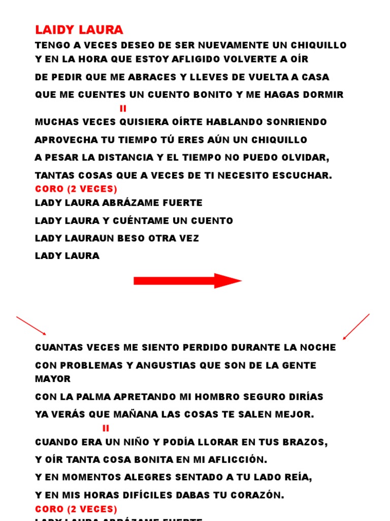 Lady Laura Letra | PDF
