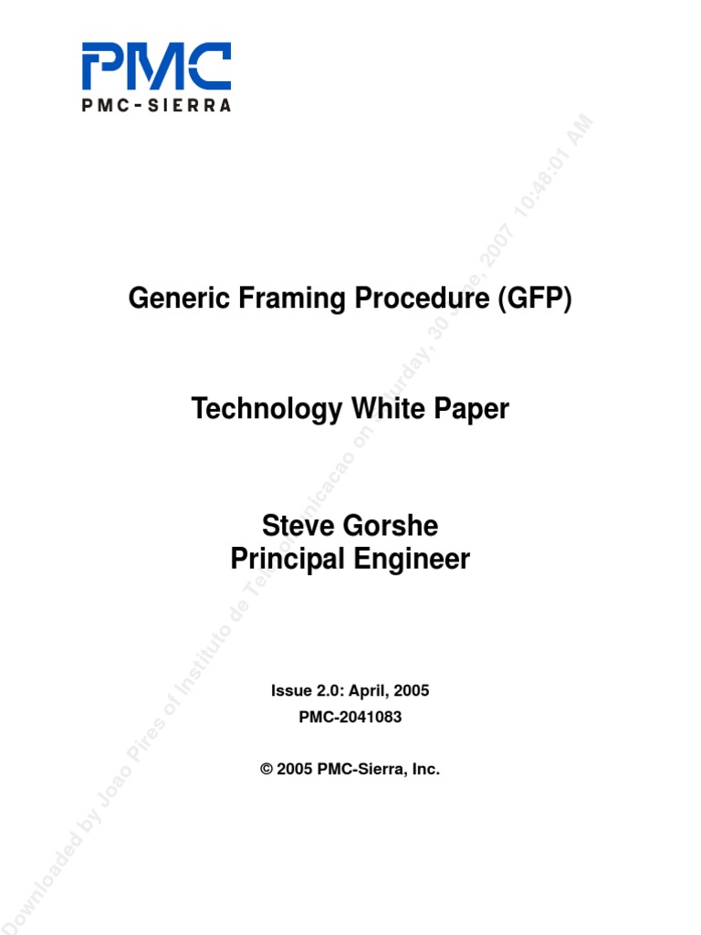 Generic Framing Procedure | PDF | Asynchronous Transfer Mode | Computer Network