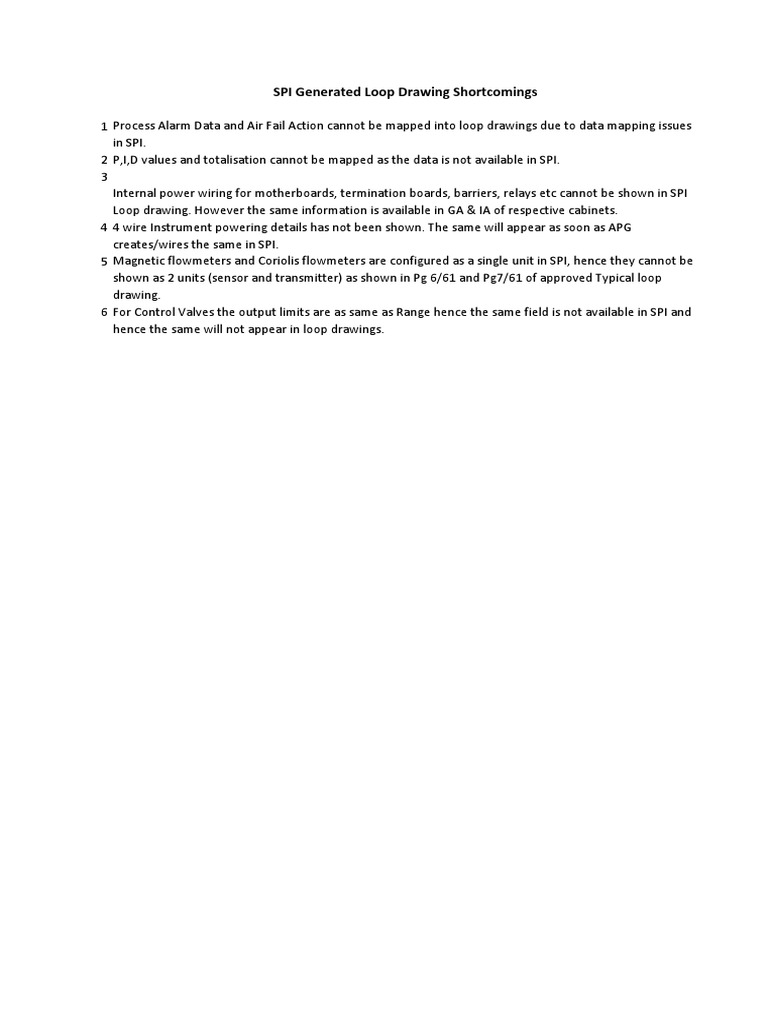 SPI Typical Loops PDF | PDF | Electrical Engineering | Computing