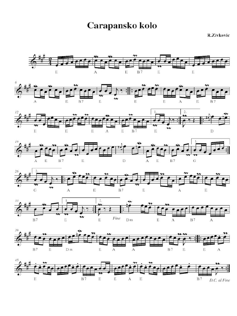 Radojka Zivkovic-Carapansko Kolo | PDF