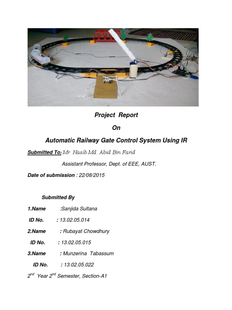 Automatic Railway Gate Control System Using IR: A Project Report on ...