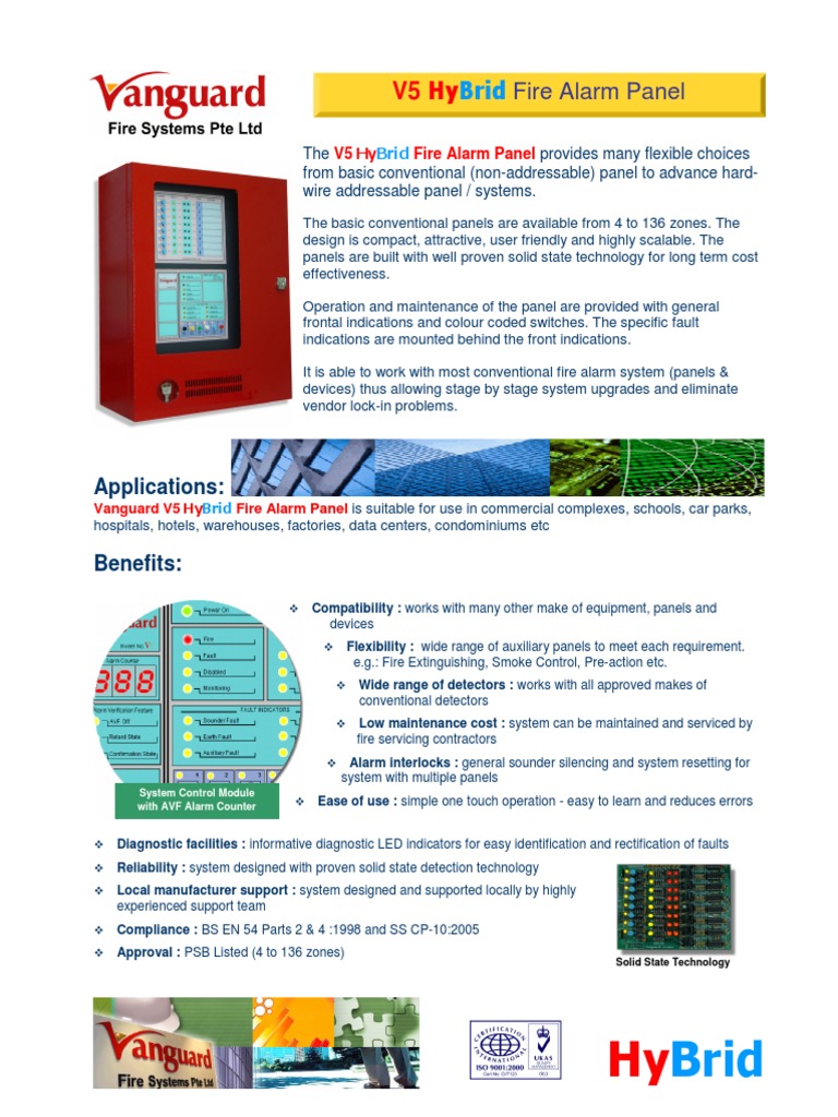 Vanguard V5 Hybrid Fire Alarm Panel | PDF | Computer Architecture ...